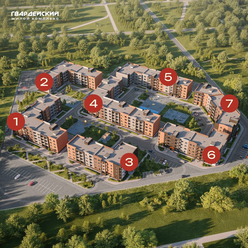 Konut blokları Гвардейский, İvanovo, foto