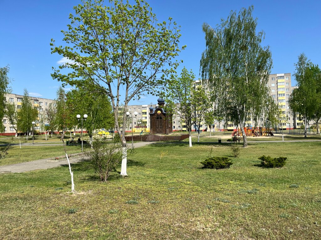 Şapel, haç anıtı Часовня Иконы Божьей Матери, Zhytkavichy, foto