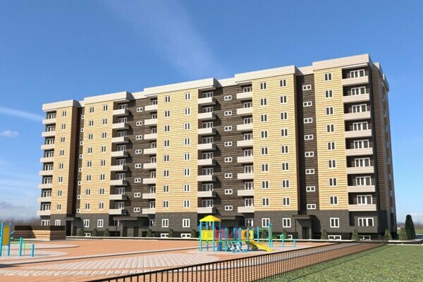 Konut blokları Ангарский, Kızıl, foto