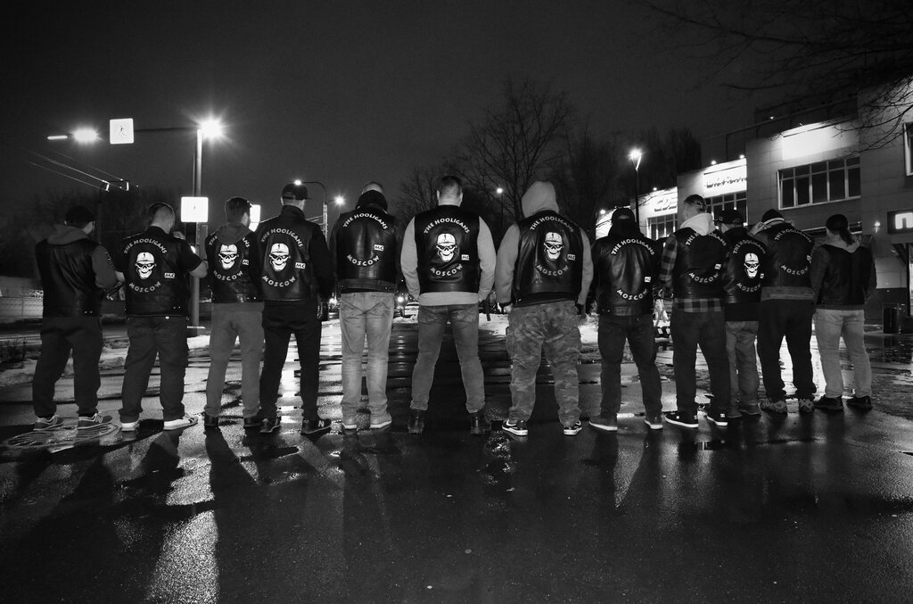Motosiklet kulübü, motosiklet kulübü The Hooligans MC The One Msk, Moskova, foto