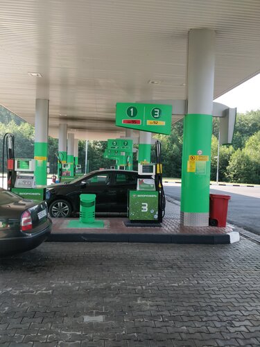 Benzin istasyonu Belorusneft, Mogiliovskaya oblastı, foto