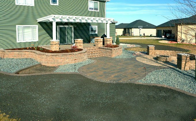 i̇nşaat konstrüksiyonları Ultimate Patios, Minnesota Eyaleti, foto