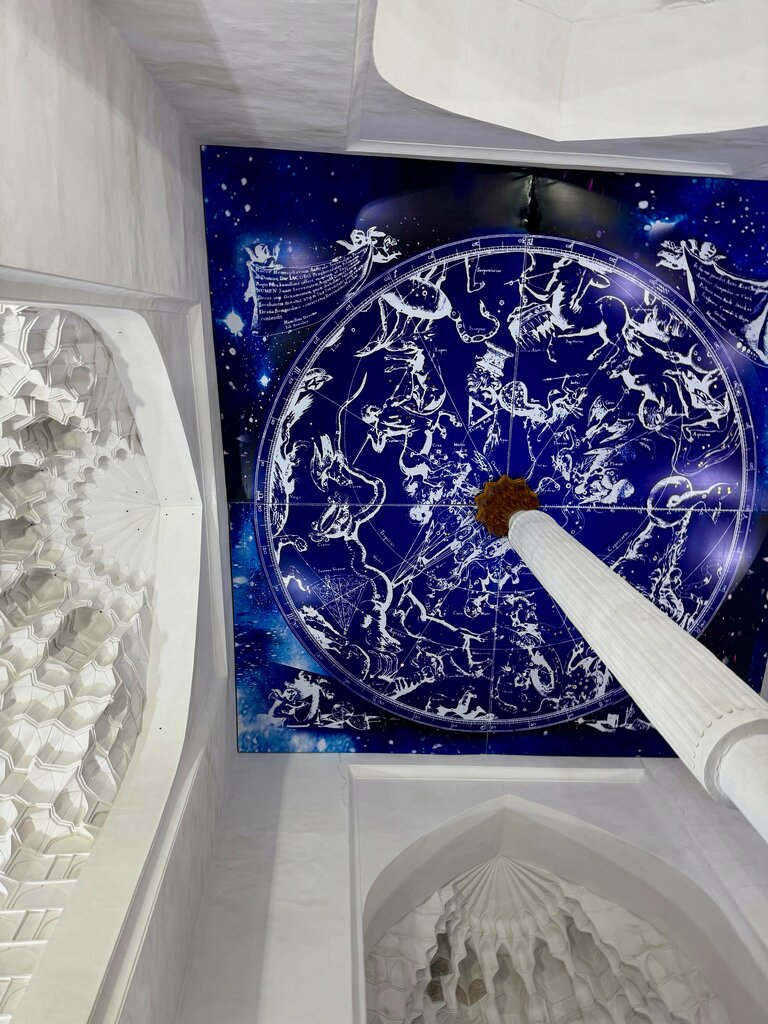 Anıt levhası, anıt taş Starry Sky Panel, Semerkant, foto