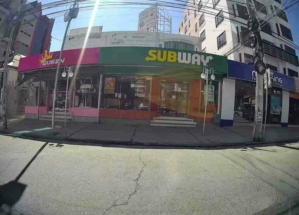 Fast food Subway, La Paz, foto