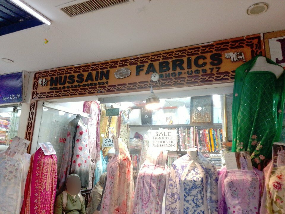 Dış giyim mağazası Hussain fabric, Karaçi, foto