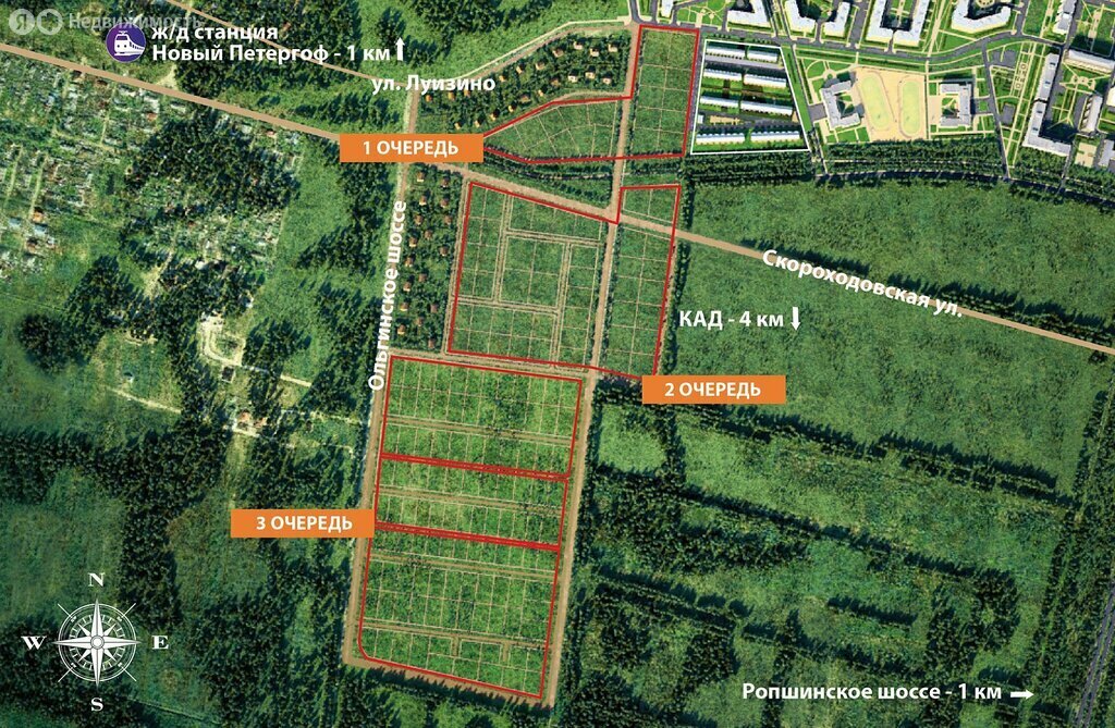 Yazlık yerleşim Участки Ижс в Петергофе, Peterhof, foto