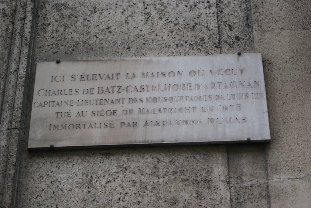 Anıt levhası, anıt taş Plaque commémorative, Paris, foto