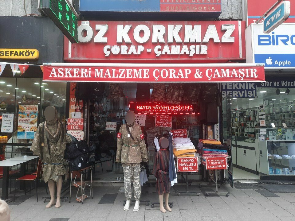 Askeri malzemeler Öz Korkmaz Çorap Çamaşır, İstanbul, foto