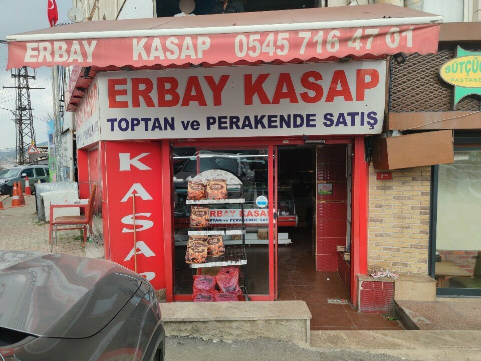 Kasap, şarküteri Erbay Kasap, İstanbul, foto