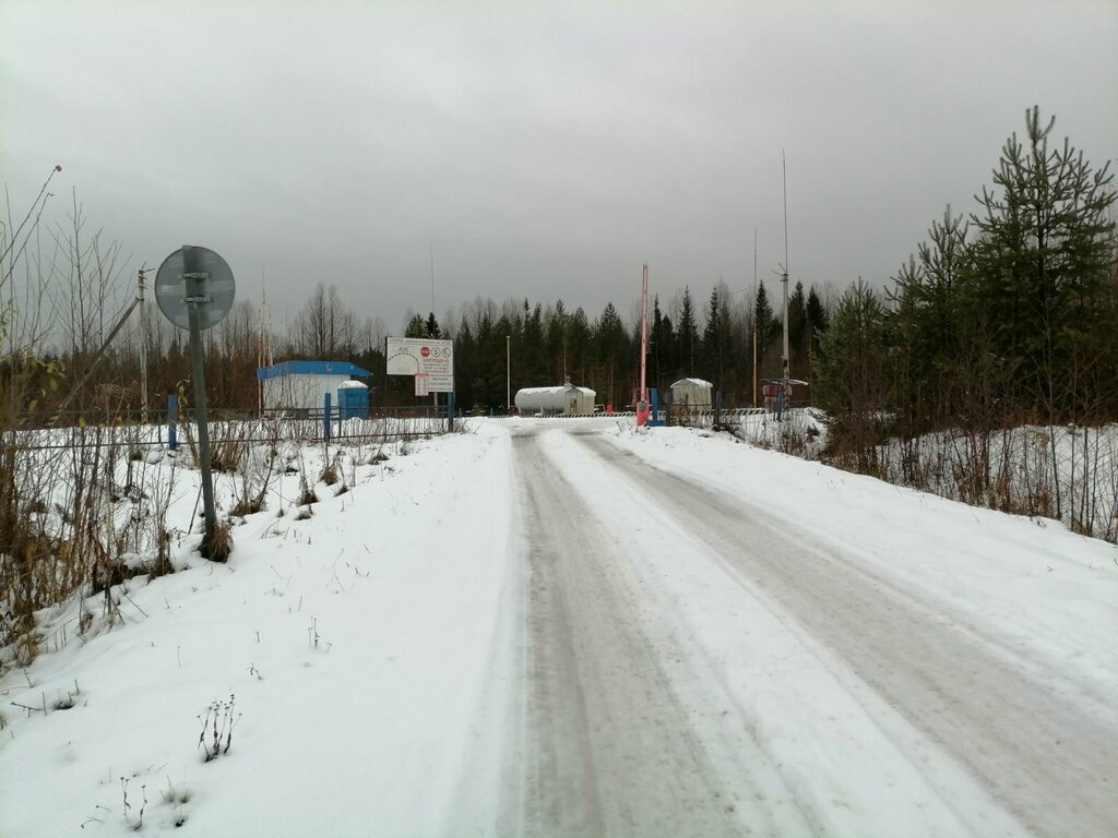 Otogaz dolum istasyonu Petroil, Arhangelskaya oblastı, foto
