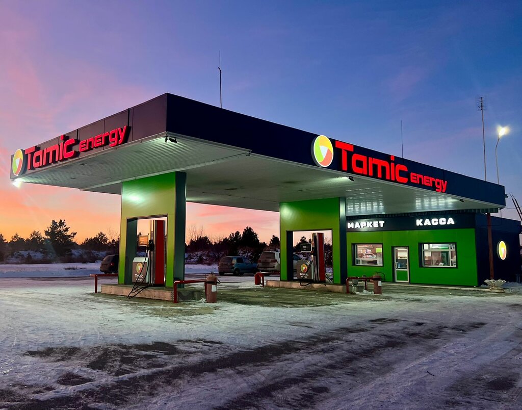 Benzin istasyonu Tamic Energy, Çeliabinskaya oblastı, foto