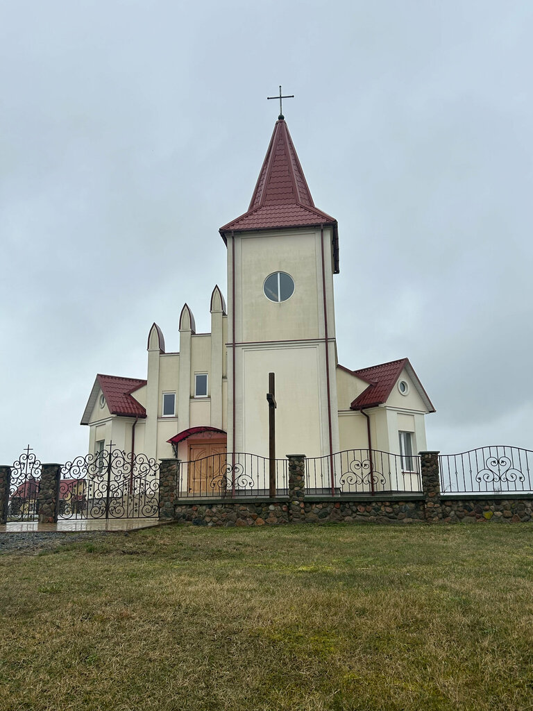 Şapel, haç anıtı Часовня, Grodnenskaya oblastı, foto