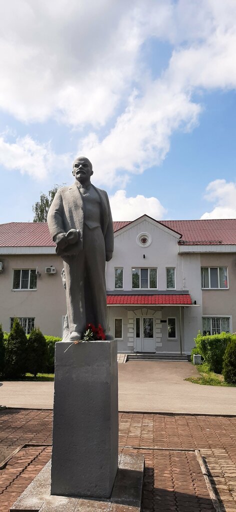 Anıt, heykel В.И. Ленин, Pskovskaya oblastı, foto