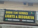 Qadri tent sarvice (No:NW196/197, Satellite Town, Satellite Town Block D), ses ve ışıklandırma ekipmanları firmaları  Rawalpindi'den
