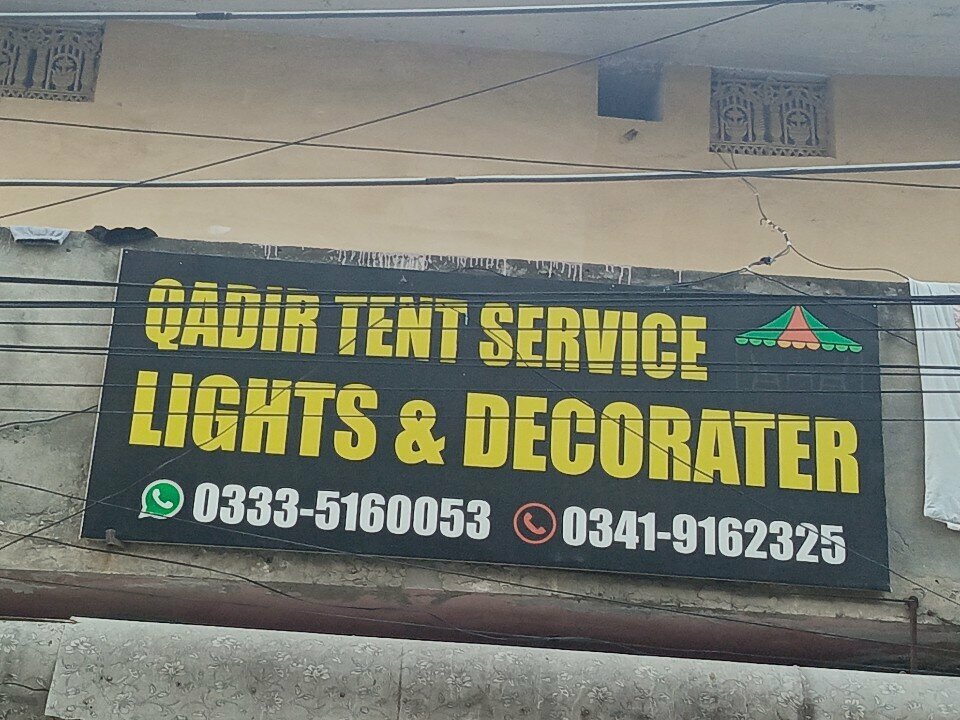 Ses ve ışıklandırma ekipmanları firmaları Qadri tent sarvice, Rawalpindi, foto