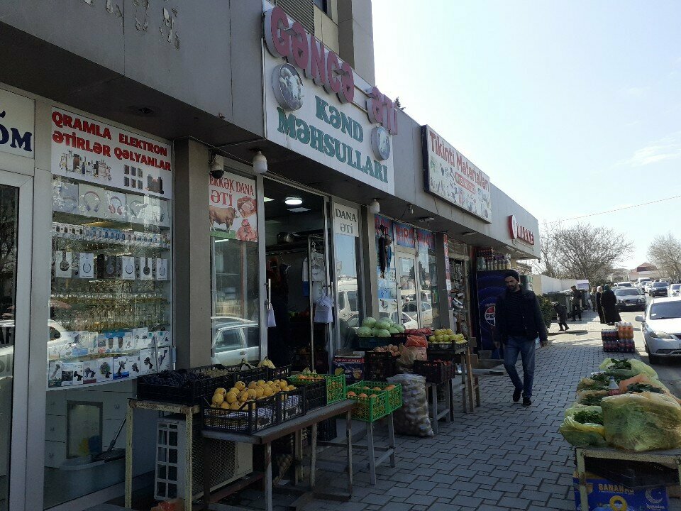 Kasap, şarküteri Gəncə Əti, Bakü, foto