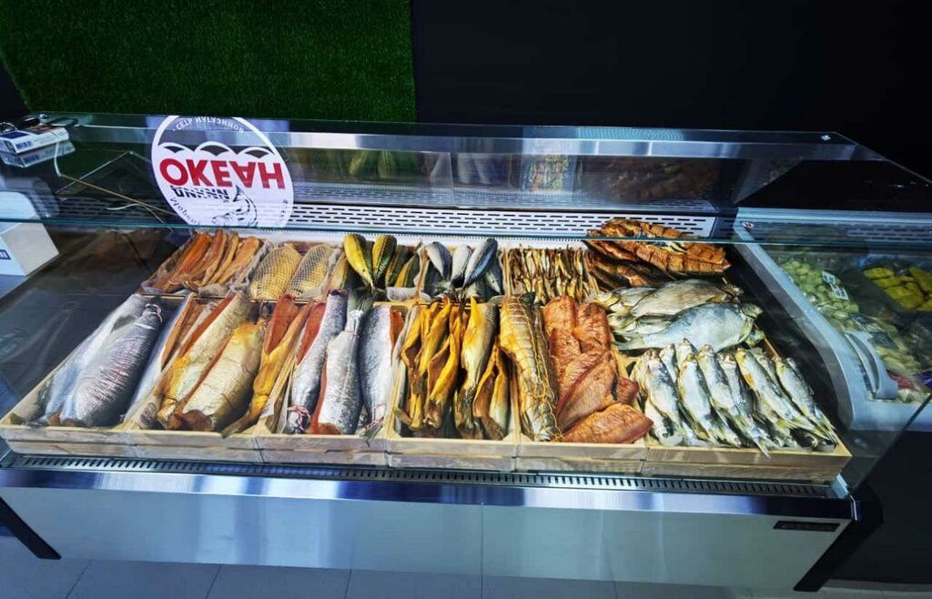 Balık ve deniz ürünleri Дикий океан, Krasnodar, foto