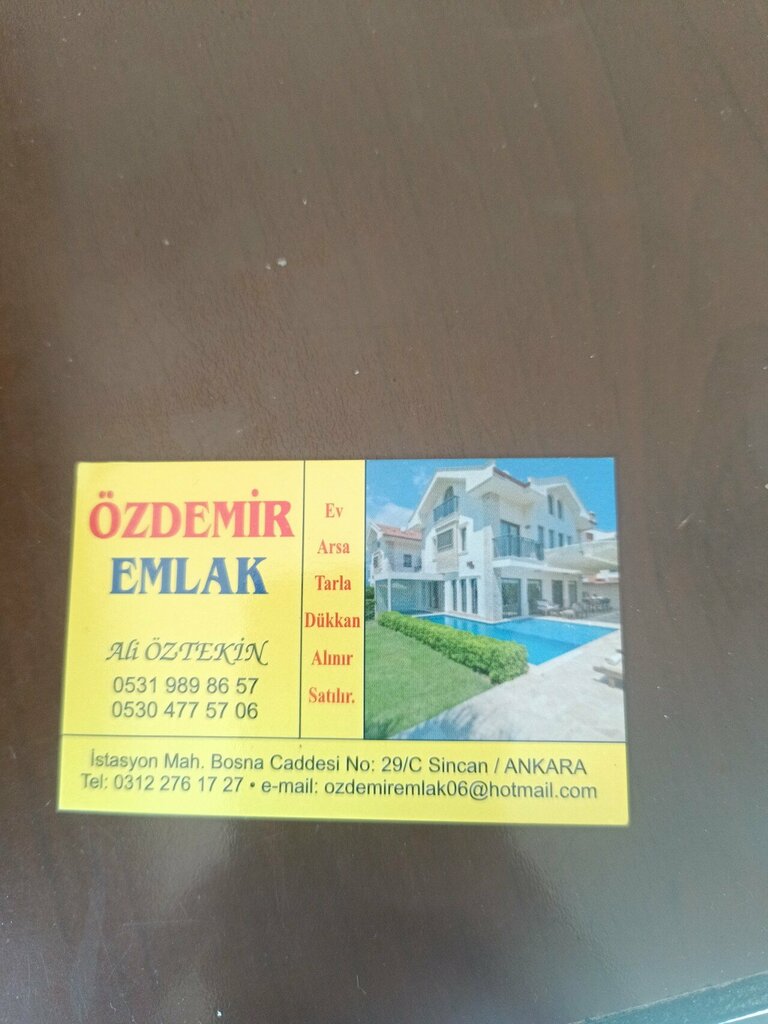 Emlak ofisi Özdemir Emlak, Ankara, foto