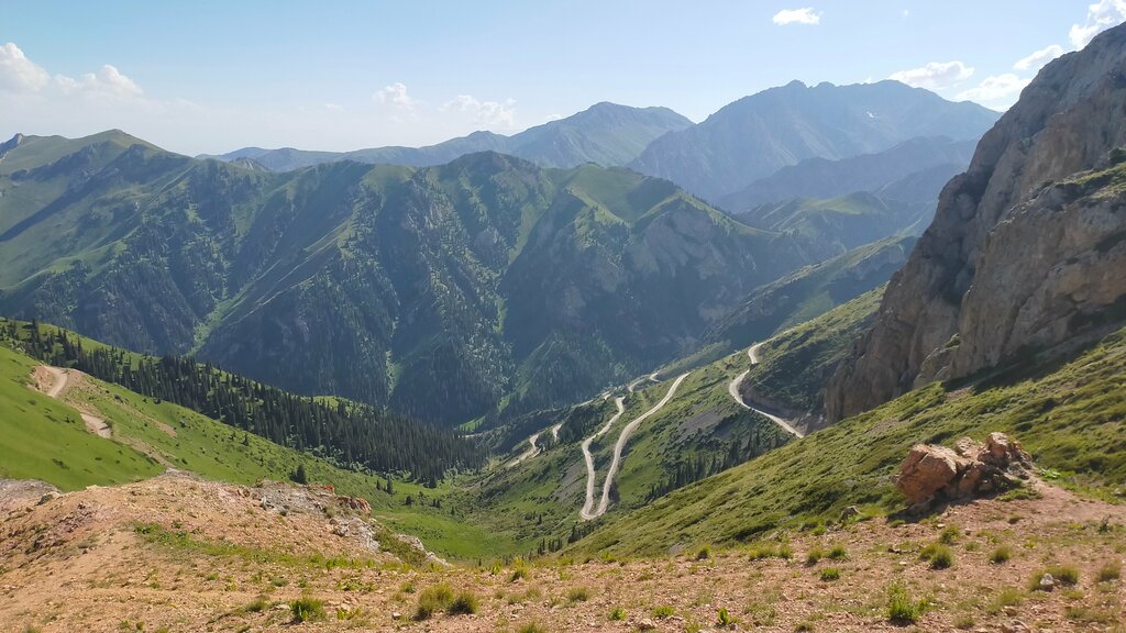Dağ geçidi Перевал Молдо-Ашуу, Narın İli, foto