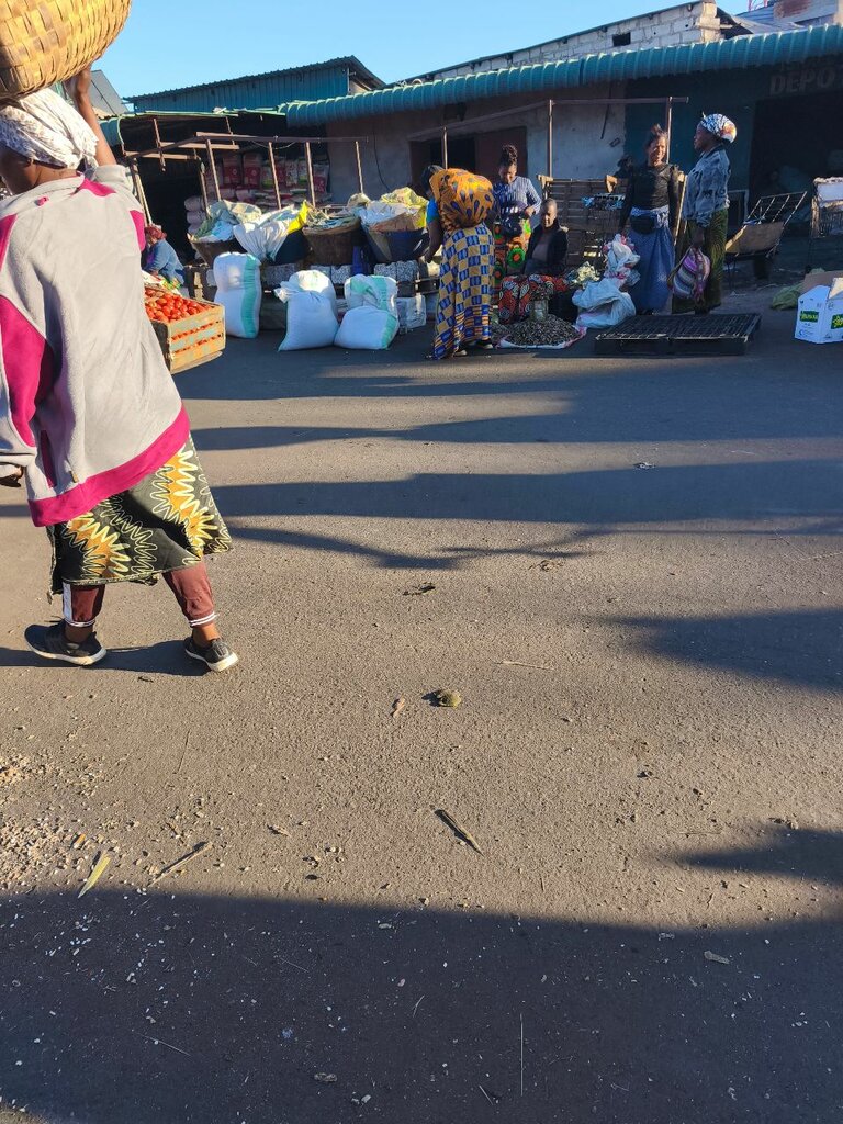 Gıda pazarı Soweto Market, Lusaka, foto