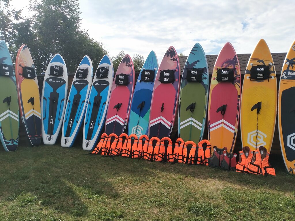 Kürek sörfü Прокат Сап бордов, Dubna, foto