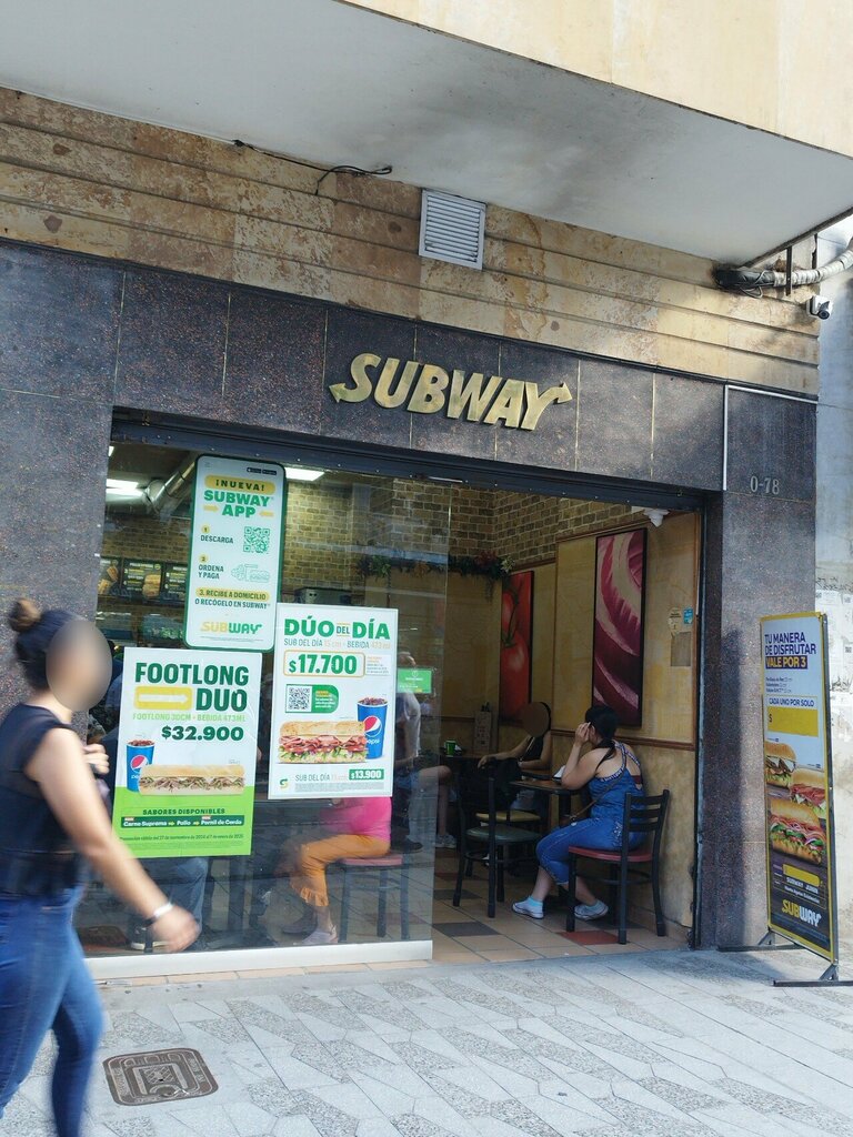 Fast food Subway, Medellin, foto