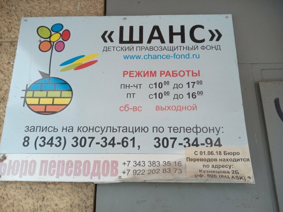 Sivil toplum kuruluşları Shans, Yekaterinburg, foto