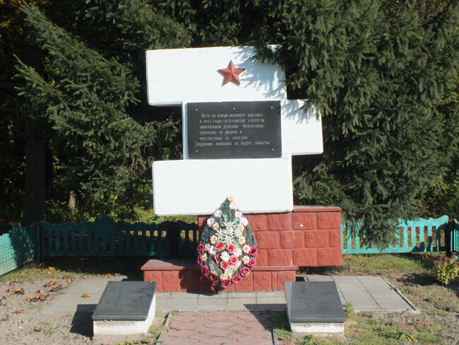 Anıt, heykel На увековечевание памяти жертв фашизма, Brestskaya oblastı, foto