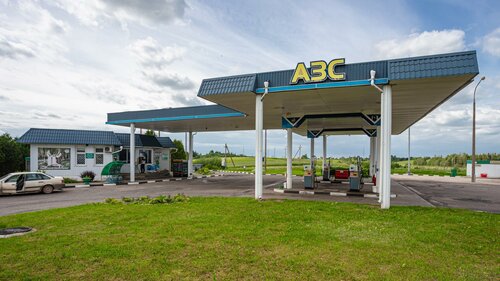 Benzin istasyonu Belorusneft, Vitebskaya oblastı, foto