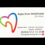 Buğra Emre Yavuzyılmaz Muayenehanesi (Giresun, Görele, Aralıkoz Köyü, 1. Hal Sok., 19), özel ağız ve diş sağlığı klinikleri ve muayenehaneleri  Görele'den