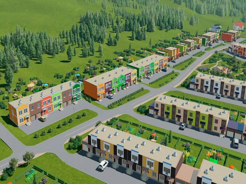 Konut blokları Таежный, Kemerovo, foto