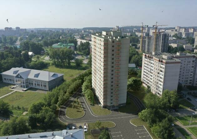Konut blokları Заречные зори, Izhevsk, foto