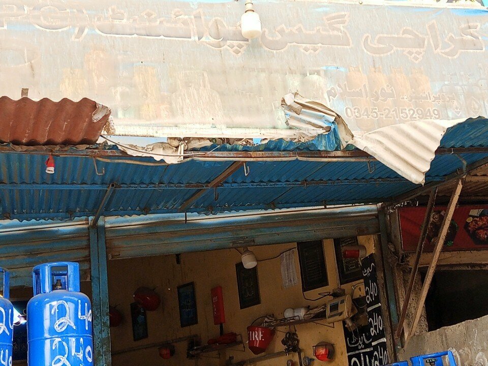 Tüp bayileri Karachi gass point, Karaçi, foto