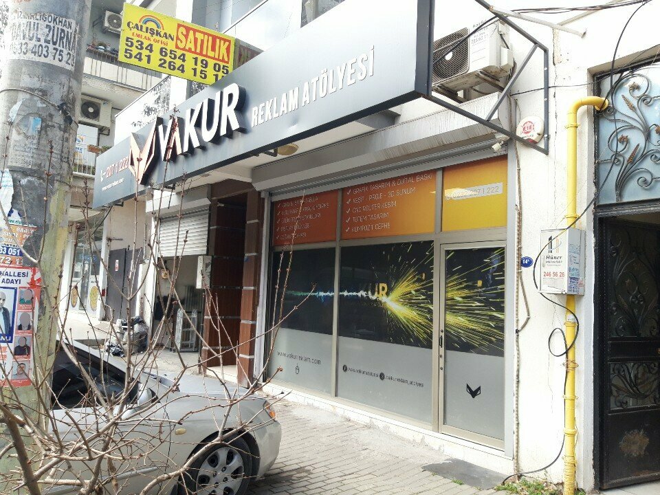 Tabela yapımı Vakur Reklam Atölyesi, İzmir, foto