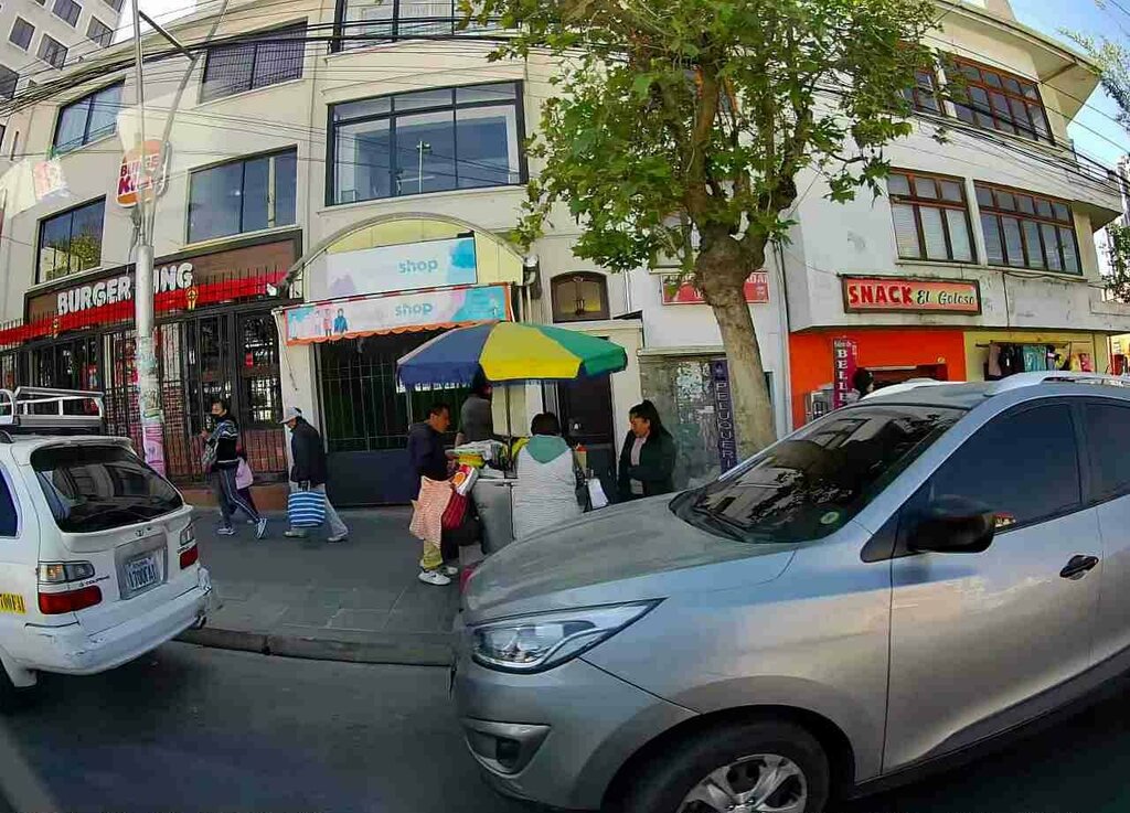 Giyim mağazası El comercio de ropa, La Paz, foto