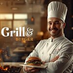 Grill & Burger (Oktyabrya Avenue No:12В, zhiloy rayon Sotsgorod, 1st Sotsgorod Microdistrict), kafe  Nijni Novgorod'dan