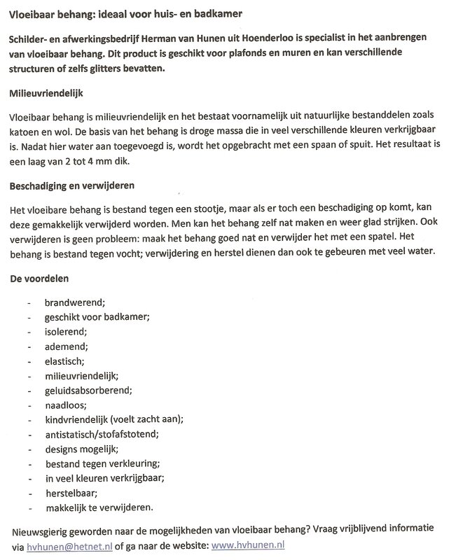 Boya ekipmanları H van Hunen Schildersbedrijf, Gelderland, foto