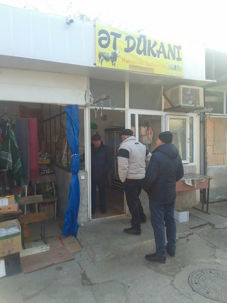 Kasap, şarküteri Ət dükanı, Mingeçevir, foto
