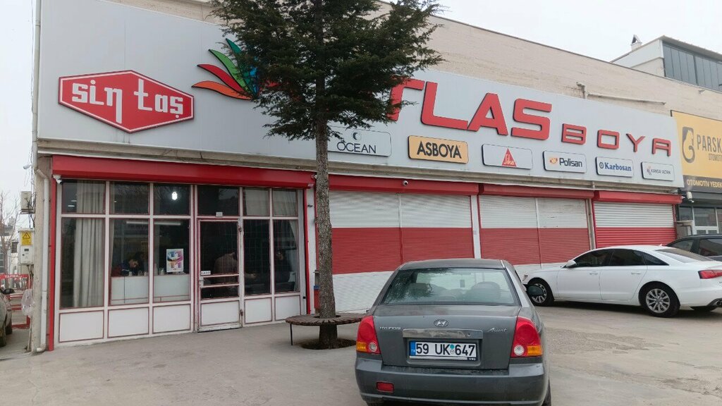 Boya ve cila malzemeleri üretim ve satış yerleri Atlas Boya, Konya, foto