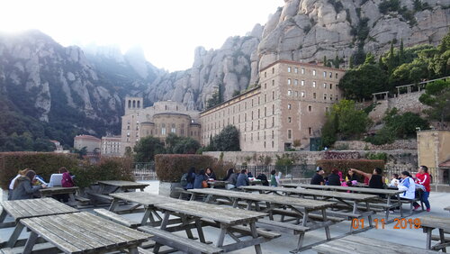 Kafe Bufet de Montserrat, Katalonya, foto