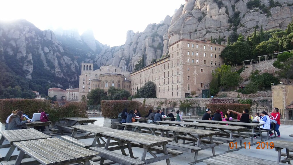 Kafe Bufet de Montserrat, Katalonya, foto