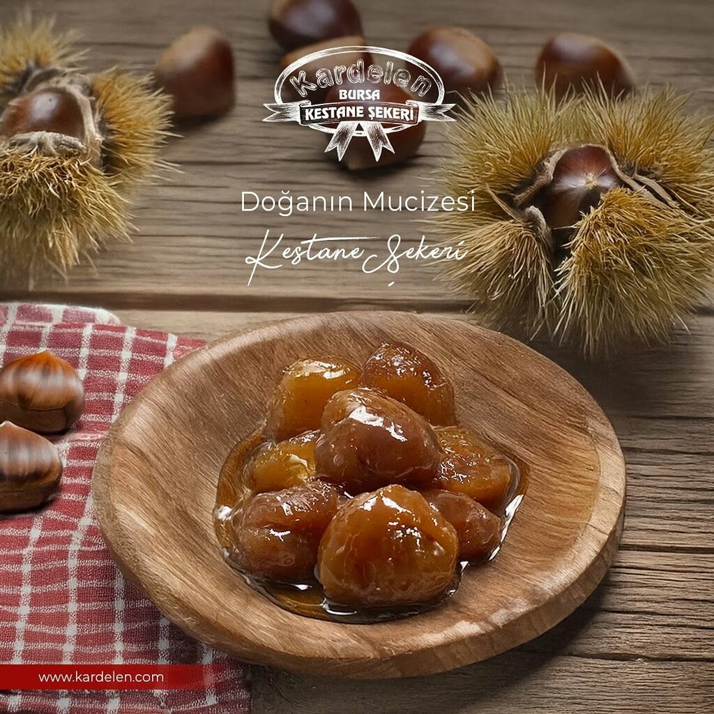 Pasta, şekerleme ve tatlı Kardelen Kestane Şekeri, Bozüyük, foto