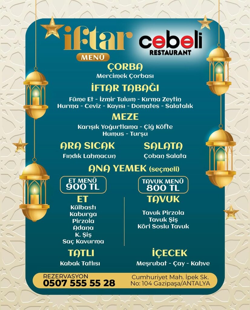 Restoran Cebeli Restorant, Gazipaşa, foto