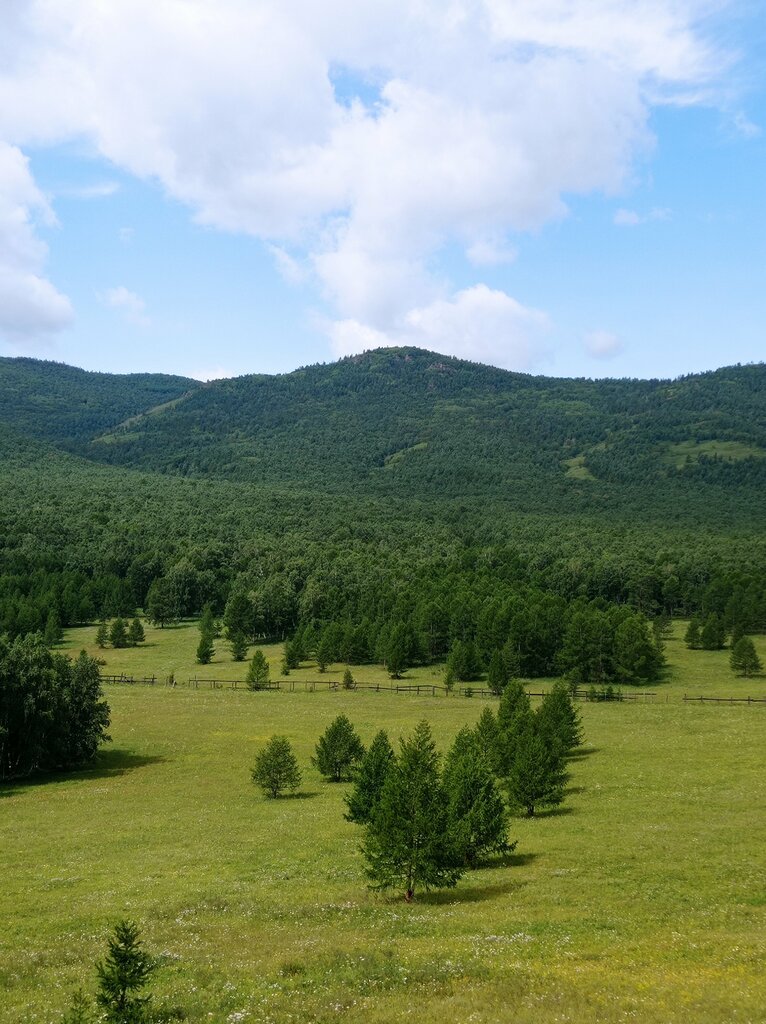 Dağ zirvesi Гора 1087 метров, Hakasya, foto