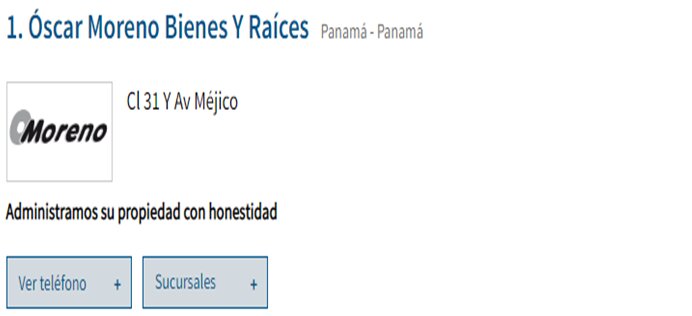 Emlak ofisi Óscar Moreno Bienes Y Raíces, Panama, foto