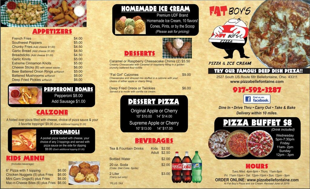 Pizzacılar Fat Boy's Pizza & Ice Cream, Ohio Eyaleti, foto