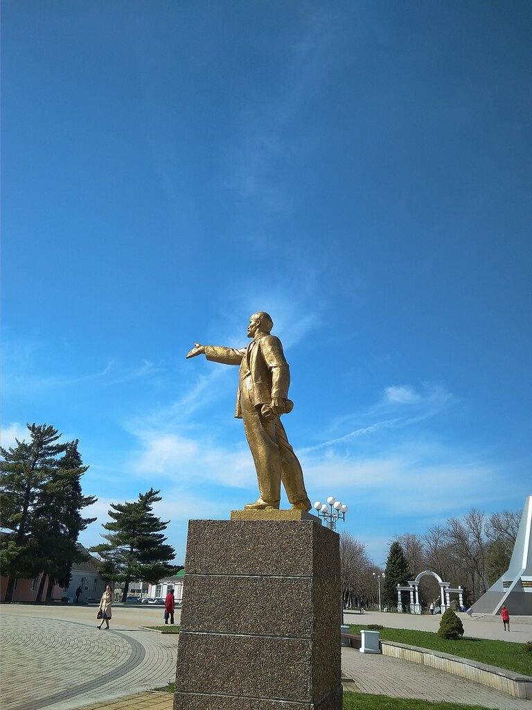 Anıt, heykel В.И. Ленин, Krasnodarski krayı, foto