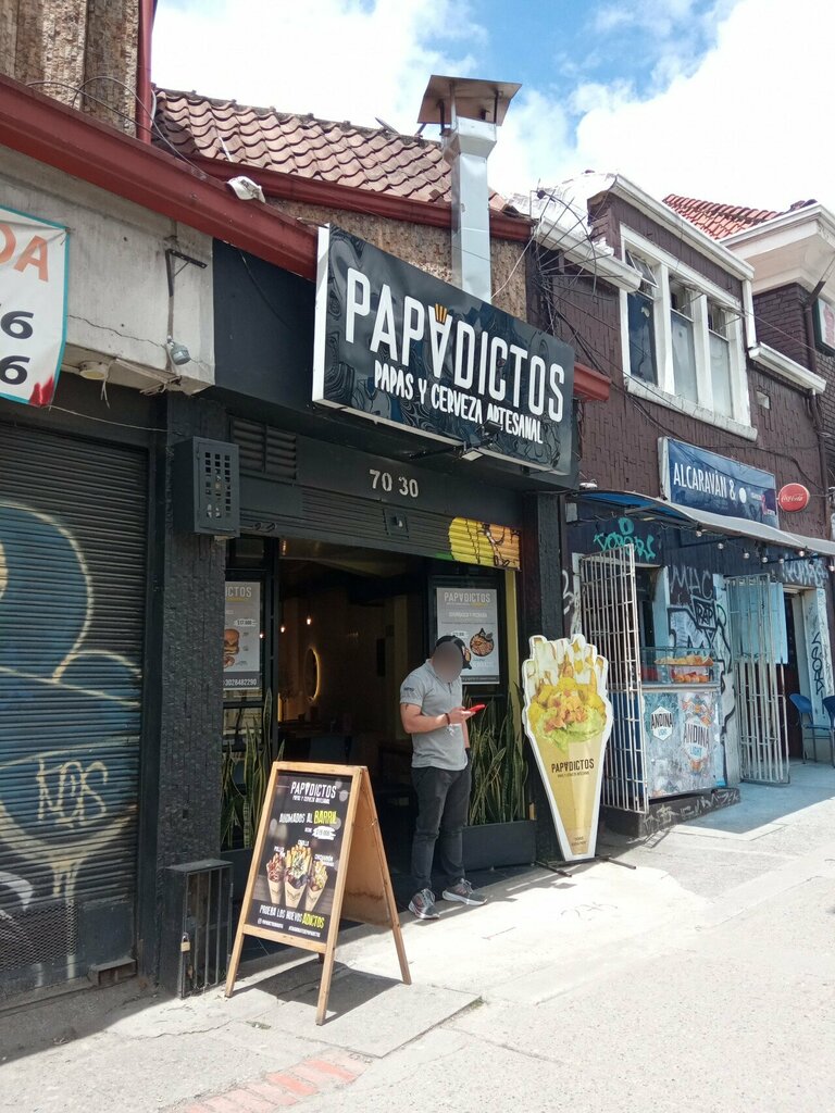 Fast food Papadictos, Bogota, foto