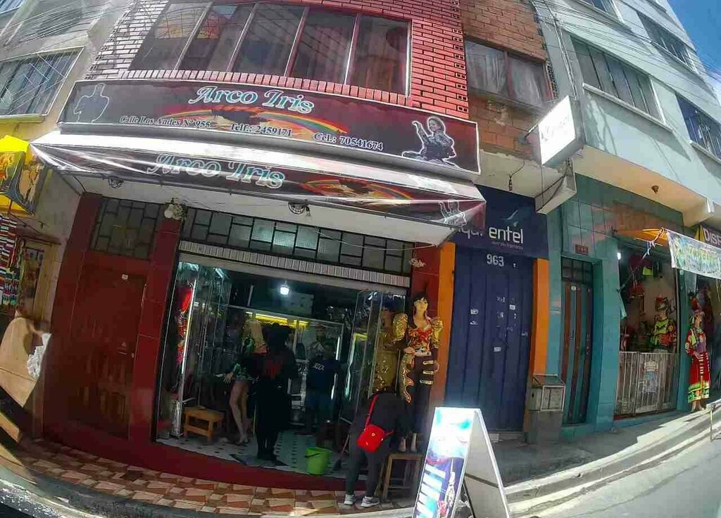 Kostüm mağazaları Rainbow Arch, La Paz, foto