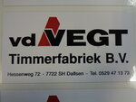 Timmerfabriek vd Vegt (Overijssel, Zwolle, Hessenweg, 72), kerestecilik  Overijssel'den